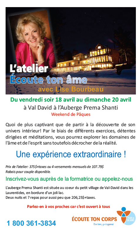 Infolettre d'Écoute ton corps #141